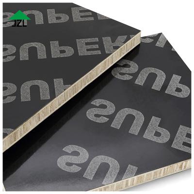 China WBP Melamine Glue Vertical Core Film Faced Plywood by JZL 16 17 18mmx1440x1220mm Eucalyptus Core for sale