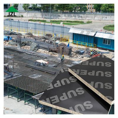 China Concrete Formwork Plywood with Vertical Slats Core 16/17/18mm 1440x1220mm WBP Melamine Eucalyptus for sale