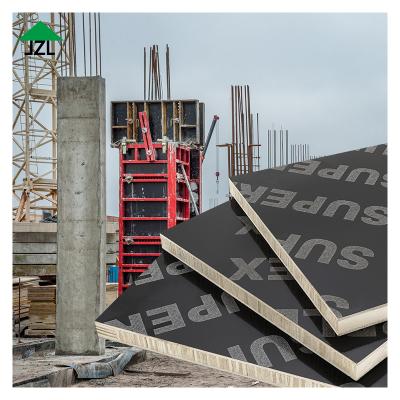 China 18mm Thick 1440x1220mm WBP Melamine Eucalyptus Film Faced Plywood Vertical Slats Core for Outdoor Use for sale