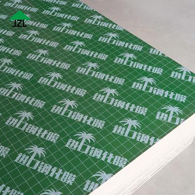China Green Plastic PP Film Faced Plywood 15-20mm for Concrete Formwork WBP Phenolic Glue Durable and Reusable for sale