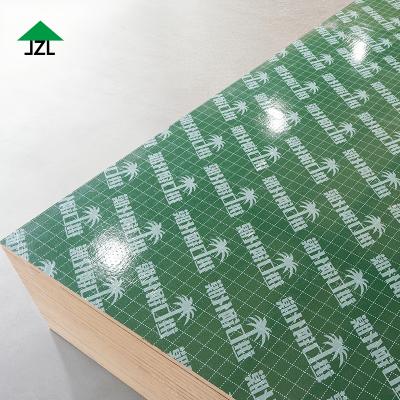 China Easy Demould Green Plastic Film Faced Plywood 16mm 1220x2440mm for Concrete Forms for sale