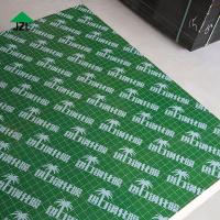China Premium 15mm Green PP Film Faced Plywood 4x8 Poplar Core for Building Construction for sale