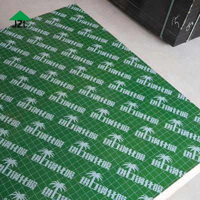 China Premium 15mm Green PP Film Faced Plywood 4x8 Poplar Core for Building Construction for sale