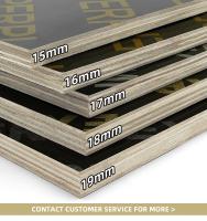 China Factory Wholesale 15mm/18mm 1220x2440mm Customized Black Film Faced Waterproof Phenolic Board Construction Plywood for sale