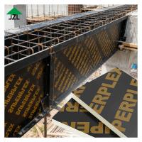 China Anti-slip Film Overlaid Plywood 18mm Outdoor E2 1 Year Eco-Friendly Veneer Boards 0.5mm Construction Recycle Core for sale
