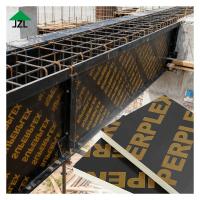 China JZL Anti-Deformation Vertical WBP Formwork Plywood Slats Core Phenolic Black 4x8 Concrete Forming Board for sale