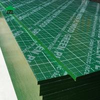 China Formwork 18mm Pine Eco-Friendly WBP Film Faced Plywood Green for Hotel Outdoor Construction for sale