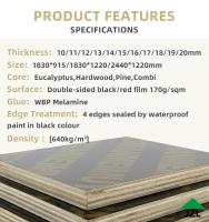 China Industrial Waterproof Pine Modern Film Faced Plywood Panels for Hotel Construction 15mm 18mm Formwork for Building Construction for sale