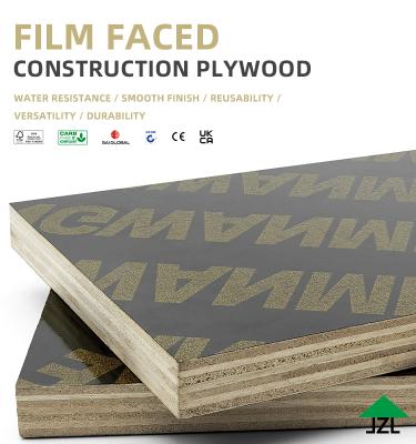 China WBP Melamine Vertical Slats Core Plywood Eco-Friendly Outdoor Veneer Boards JZL | Film Faced 9mm/16-18mm 1440x1220mm 1 Year for sale