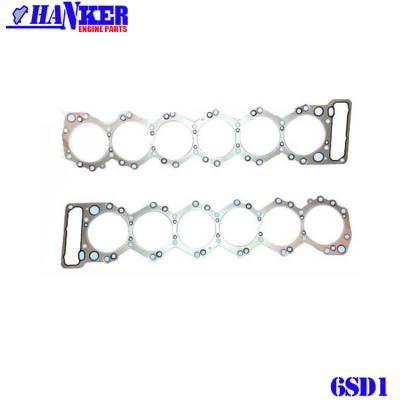 China 6SD1 Excavator Cylinder Head Gasket Kit For Isuzu 1-11141-059-0 1111410590 for sale