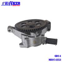 China 6D16 FUSO Engine Auto Oil Pump For Mitsubishi ME074253 With 59 Teeth for sale