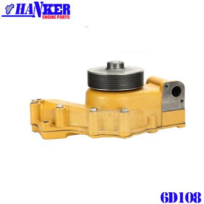 China High Quality Komatsu Water Pump PC300-6 6D108 6222-63-1200 8 Grooves For Excavator Engine Spare Parts for sale