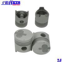 China Toyota 2J Diesel Engine Piston With Pin Clips 13101-48013 4 ring for sale