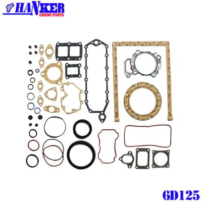 China Steel Komatsu S6D125 Engine Full Overhaul Gasket Kits 6151-K1-3000 for sale