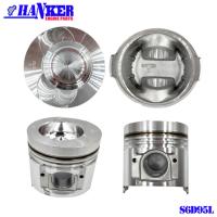 China 6207-31-2180 Komatsu S6D95L Excavator Engine Piston With Pin Clips for sale