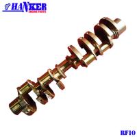 China HRC46 Iron Steel RF10 Flat V10 Diesel Engine Crankshaft for sale