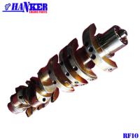 China HRC46 Iron Steel RF10 Flat V10 Diesel Engine Crankshaft for sale