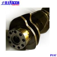 China Excavator Parts Cast Steel Crankshaft For P11C Engine for sale