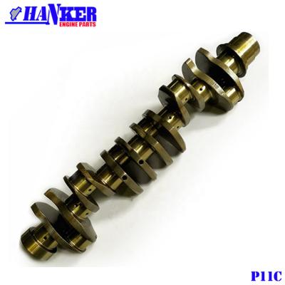 China Excavator Parts Cast Steel Crankshaft For P11C Engine for sale