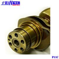 China Excavator Parts Cast Steel Crankshaft For P11C Engine for sale