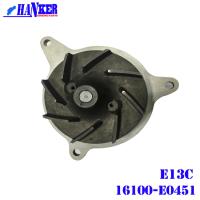 China Direct-Flow Japanese Truck Water Pump For Hino  E13C Engine for sale