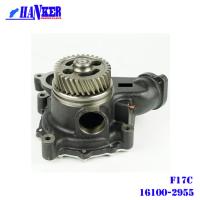 China Excavator Truck Diesel 16100-2955 Water Pump Hino  F17C Engine Spare Parts for sale