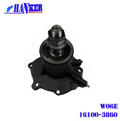 China Pipe Belt Car Parts Diesel Engine W06E Cooling Water Pump 16100-3860 for sale