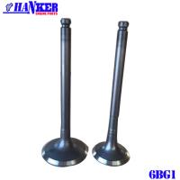 China Casting 4cr9si2 Intake Exhaust Valve Top Mounted Excavator Isuzu 6BG1 for sale