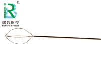 China Blue White Zero Tip Nitinol Stone Basket , Retrieval Kidney Stone Basket for sale