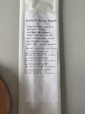 China Disposable Ureteral Introducer Sheath F12 Smooth Hydrophilic Blue IIA Type for sale