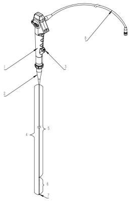 China Medical 8.5Fr Ureter Digital Flexible Ureteroscope Disposable for sale
