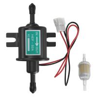 China 12v Universal Metal Solid Straight Train Electric Fuel Pump 02a Low Voltage Car Suitable For Mazda Toyota for sale