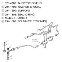 China Common Rail Fuel Injector 326-4700 For320d Engine For Cat 312d/313d/320d/321d for sale