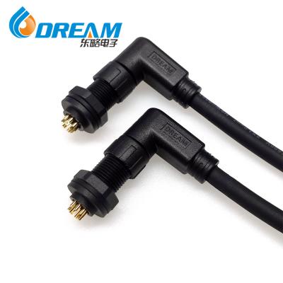 China Waterproof Tread Screw M12 Connector For Front Panel Mounting In 60V Voltage Range for sale