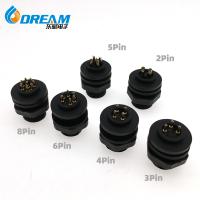 China Waterproof Tread Screw M12 Connector For Front Panel Mounting In 60V Voltage Range for sale