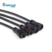 China Waterproof M12 M16 M18 M20 Connector 3 Pin 3 Core IP65 IP67 IP68 Male Female Plug LED for sale