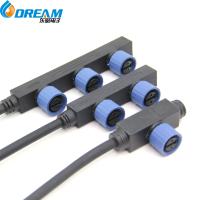 China F Type 1 Male to 2 3 4 Female Head Splitter 2pin 1.0 Square Male Female Connector for Automotive for sale