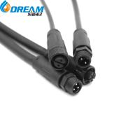 China LED Connector For Lighting Black Waterproof Connector Cable 2/3/4 Pin for sale