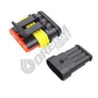 China Electrical Wire Waterproof Automotive Connector Car Connector 4-Hole Plug Kits for sale
