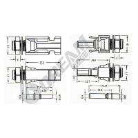 China 1500V 30A 12PCS 6 Pairs Solar Connectors Male/Female Waterproof  Connectors for sale