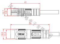 China ODM M12 E-Bike Cable Bicycle Motor Power And Signal PIN Waterproof Connector for sale