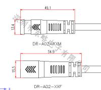 China Custom 2/3/4/5/6 Pin Waterproof Connector IP65 Male To Female LED Light Connector For Outdoor for sale