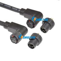 China Waterproof Tread Screw M12 Connector For Front Panel Mounting In 60V Voltage Range for sale