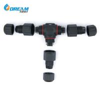 China IP68 Waterproof Cable Connector 3-Channel 3-Poles, Outdoor Waterproof Junction Box Connector for sale
