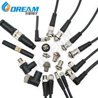 China 2 - 17 Pin Male Female Waterproof Cable Connector IP67 Molding Straight Signal Panel Mount M5 M8 M12 for sale