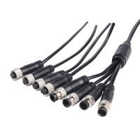 China 2 - 17 Pin Male Female Waterproof Cable Connector IP67 Molding Straight Signal Panel Mount M5 M8 M12 for sale