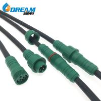 China PA66 Waterproof Connector 3 4 5 Pin Male Female LED Light Connector for Outdoor for sale
