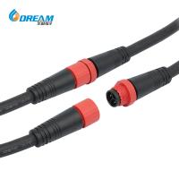 China Gold-plated Brass 4pin Waterproof Cable Connector for Standard Plug LED Street Light for sale