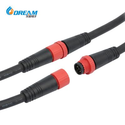 China Gold-plated Brass 4pin Waterproof Cable Connector for Standard Plug LED Street Light for sale