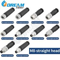 China M12 Connector 2 3 4 5 8 Pin Sensor Adapters M/F Straight Waterproof PG7 PG9 Plug for sale